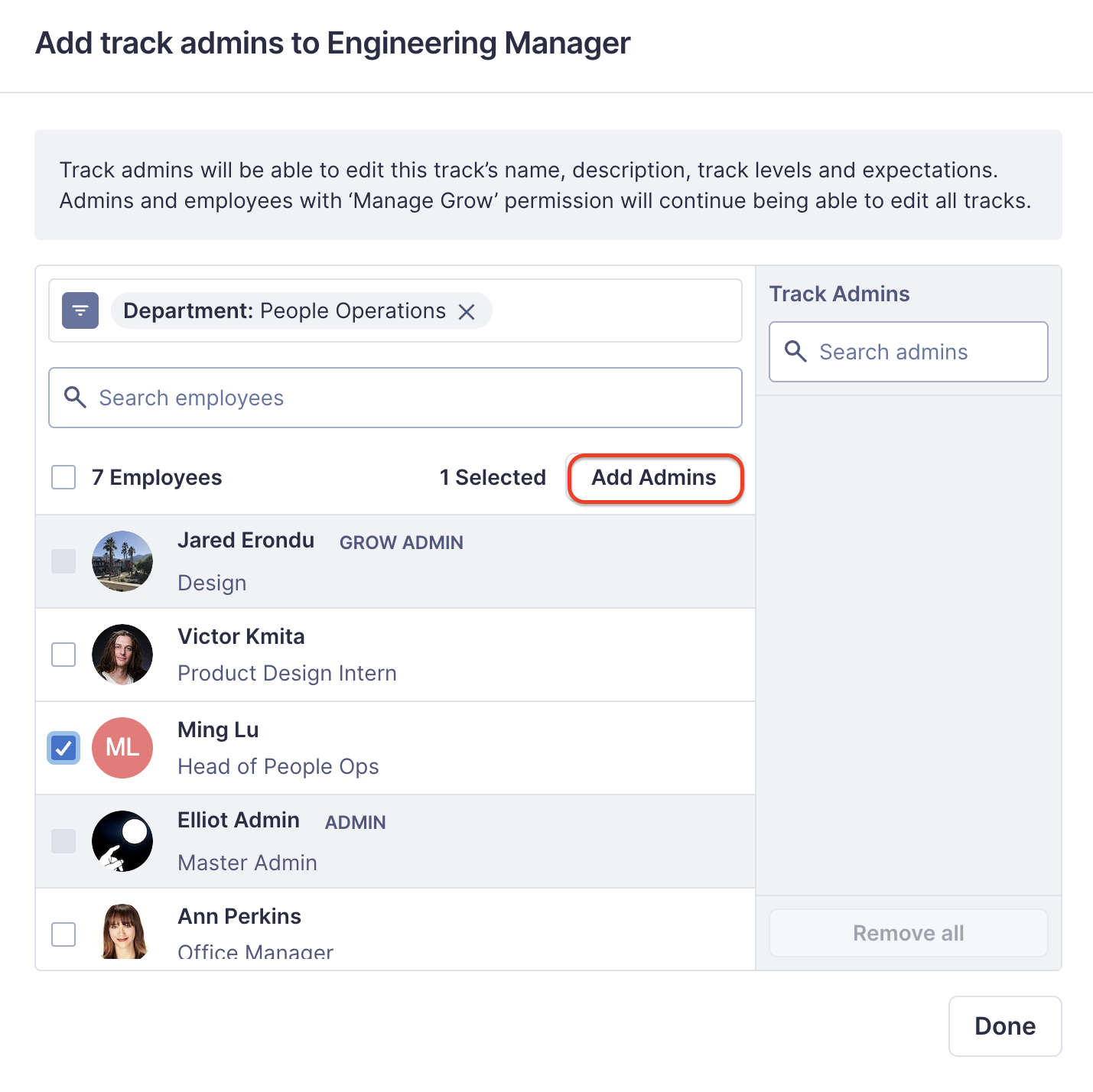 Create a Track Admin – Lattice Help Center
