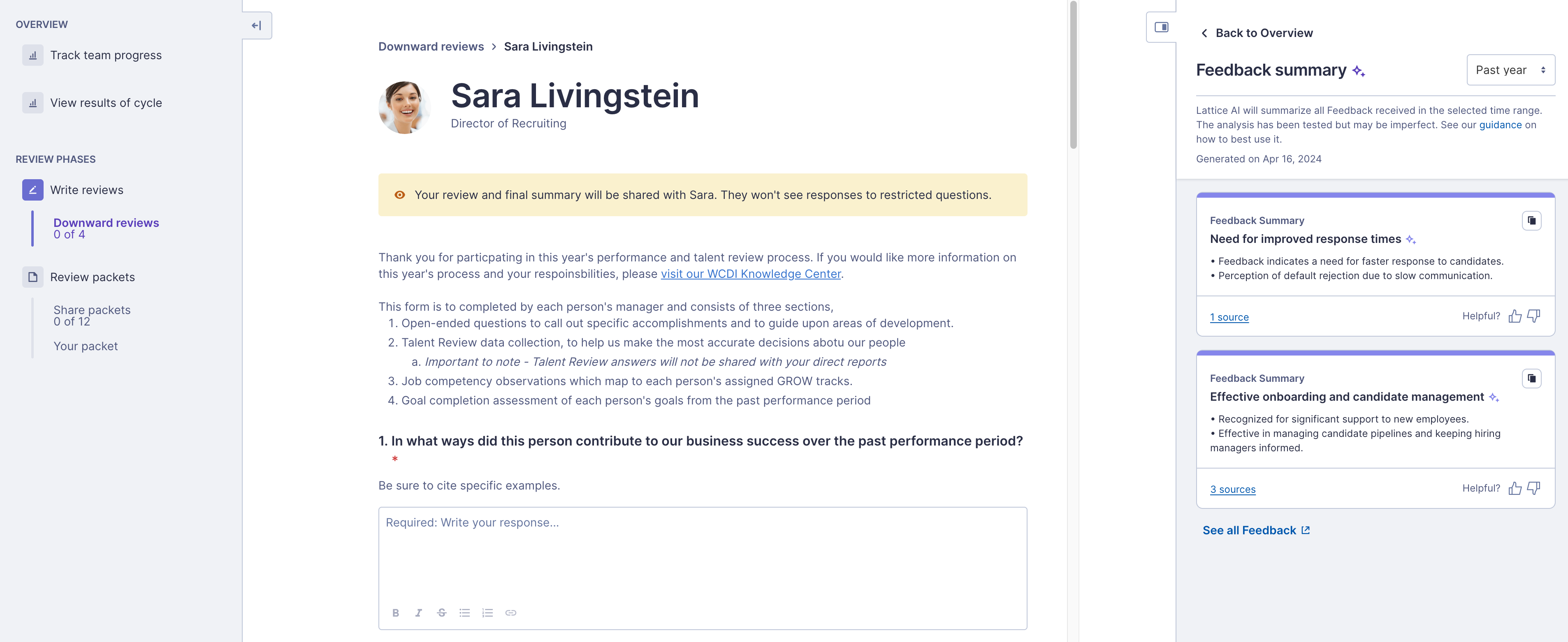 Lattice AI : Performance Summarization – Lattice Help Center