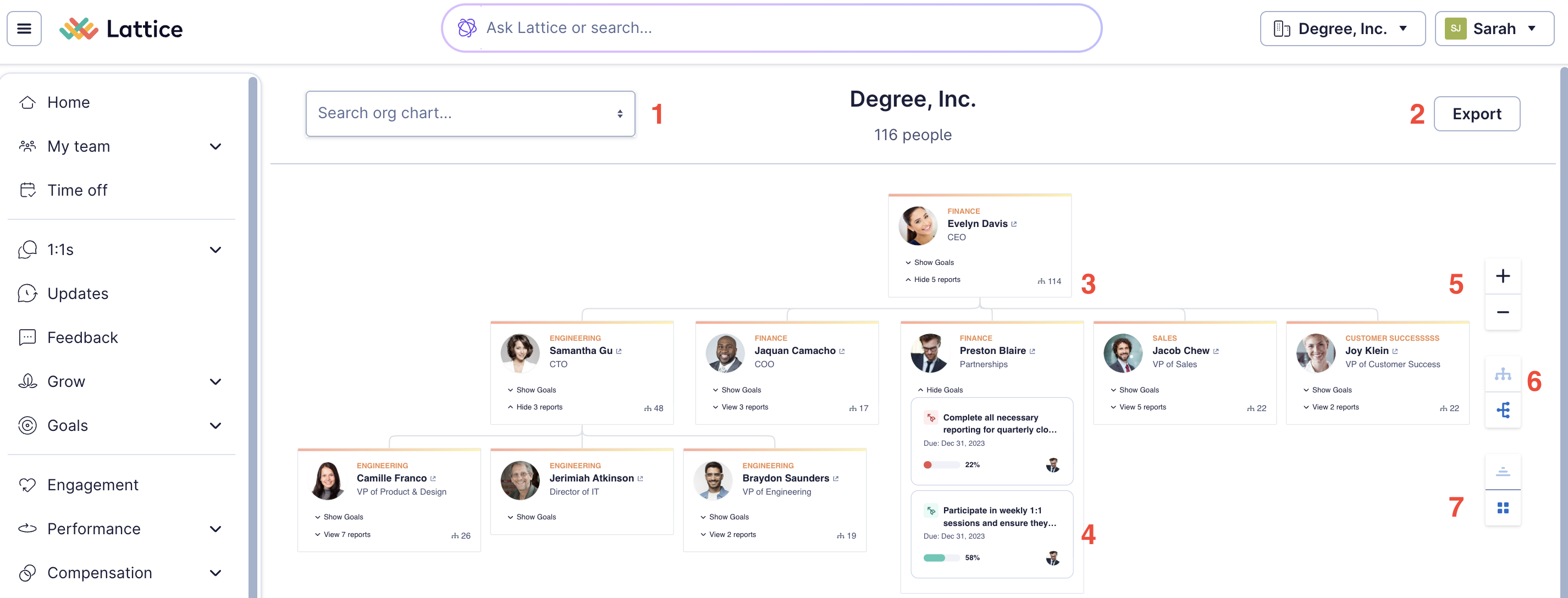 View the Company Org Chart – Lattice Help Center